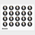 Yo-gurt Gurl Funny Yogurt Pun Dark BG Classic Round Sticker | Zazzle
