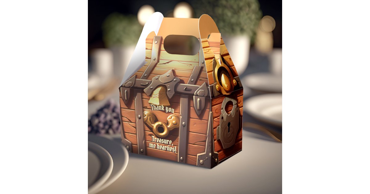 Yo-Ho-Ho Pirate Treasure Chest Foldable Gift Box | Zazzle