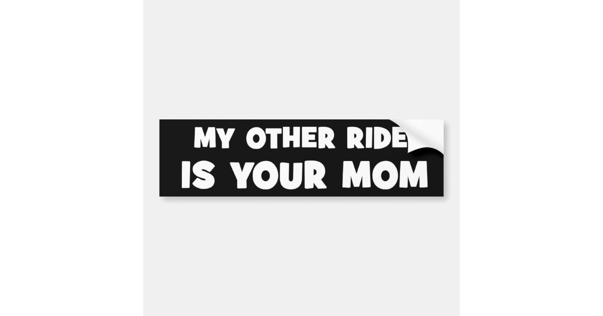 Yo Momma Bumper Sticker | Zazzle