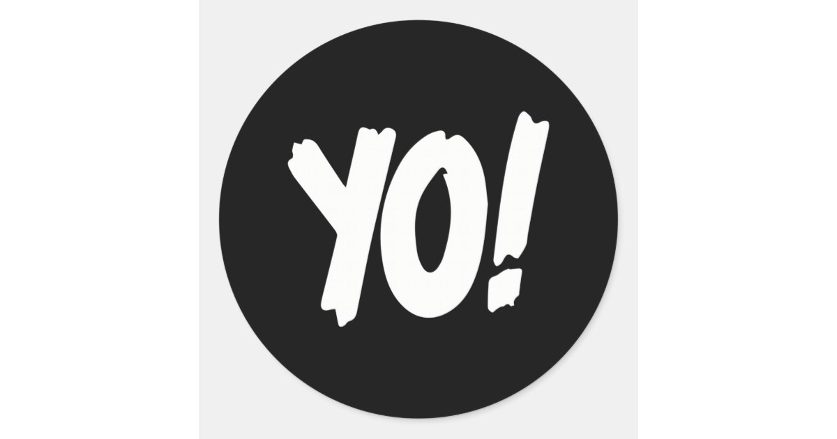 Yo! Mtv Raps Replica Logo 1993 era Classic Round Sticker | Zazzle