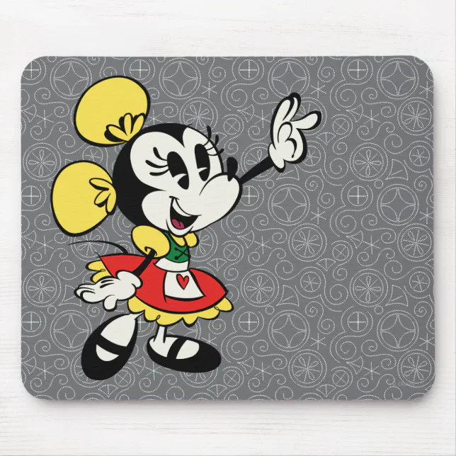 Yodelberg Minnie | Waving Mouse Pad | Zazzle