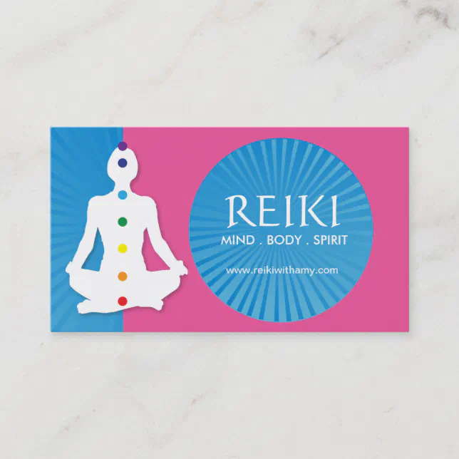 Yoga and Reiki Business Cards | Zazzle
