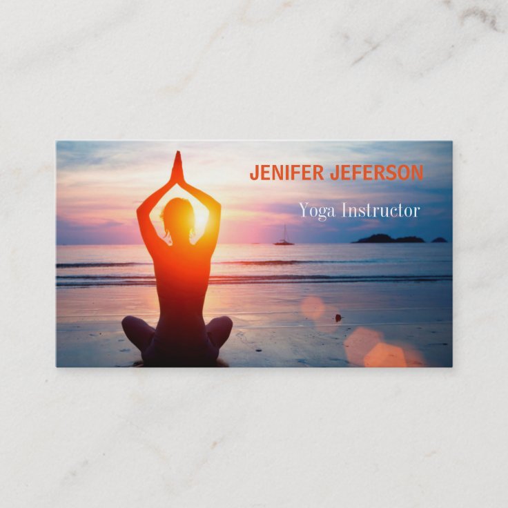 Yoga Business Card | Zazzle
