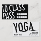 Yoga Business Card 10 Class Pass | Zazzle