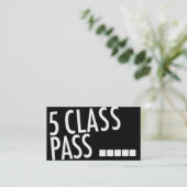 Yoga Business Card 5 Class Pass | Zazzle