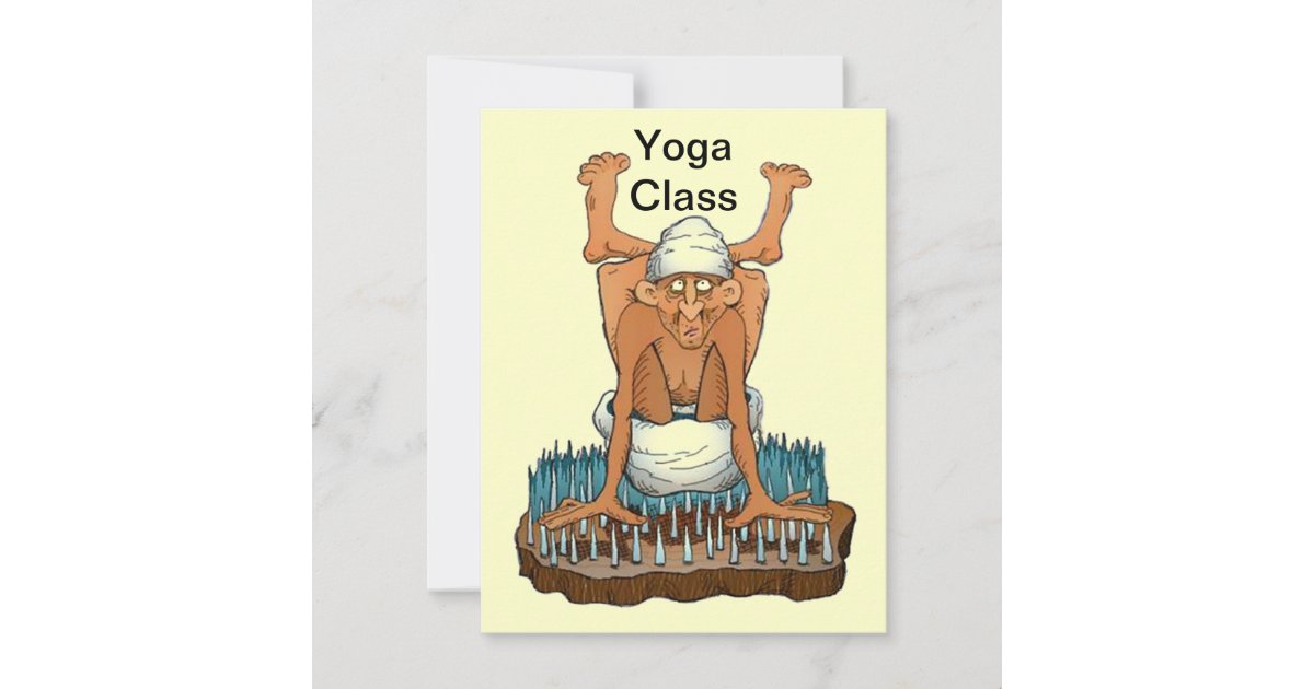 Yoga Class ~ announcement New Students Invitation | Zazzle