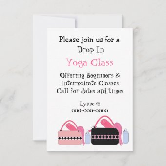 Yoga Class Invitation | Zazzle