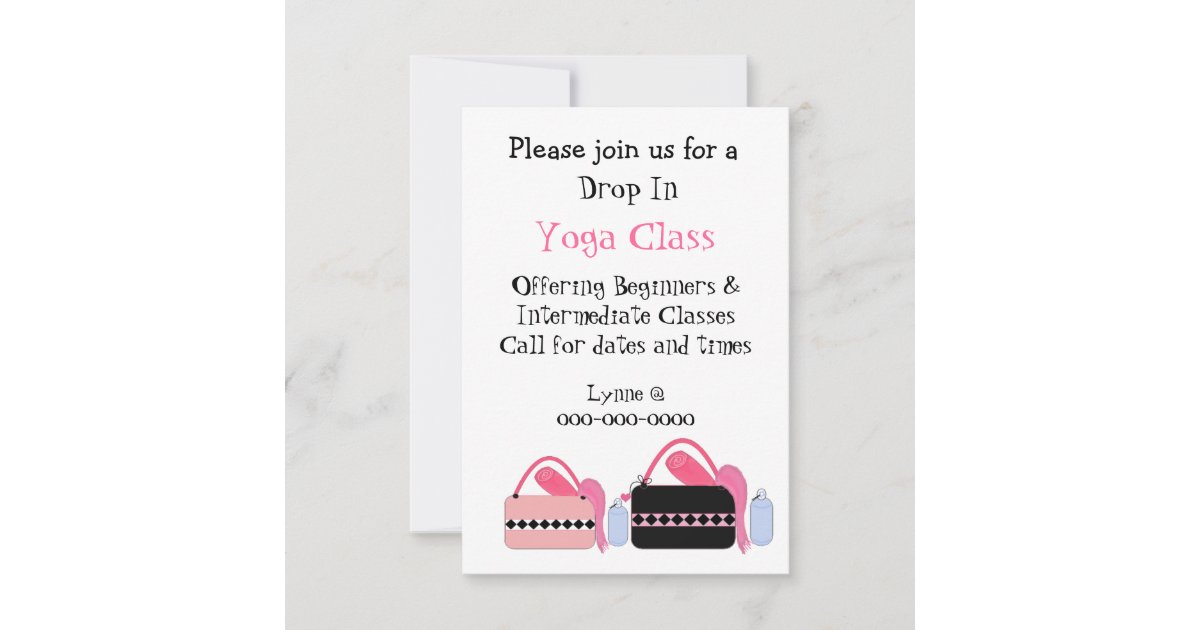 Yoga Class Invitation | Zazzle