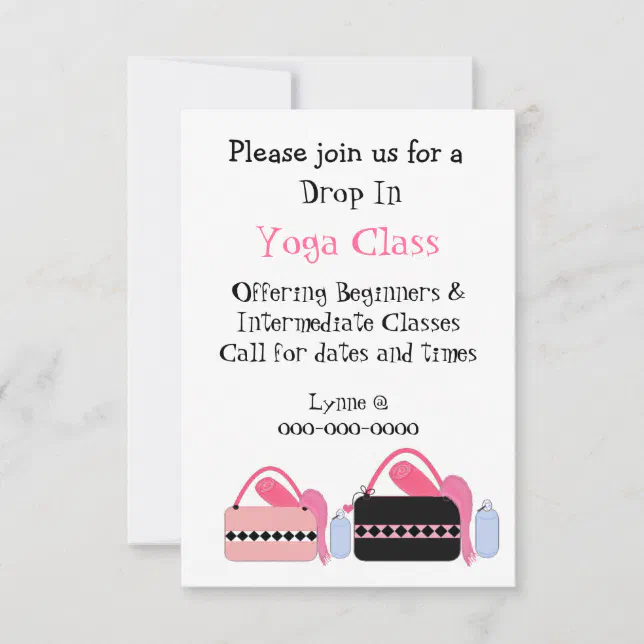 Yoga Class Invitation | Zazzle