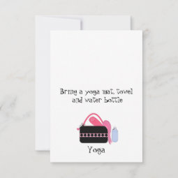 Yoga Class Invitation | Zazzle