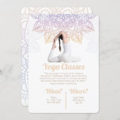 Yoga classes invitation | Zazzle