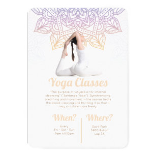 Yoga Class Invitations | Zazzle