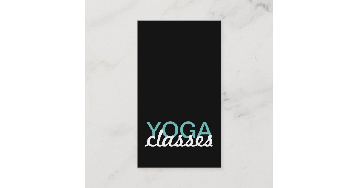 yoga classes punch card | Zazzle