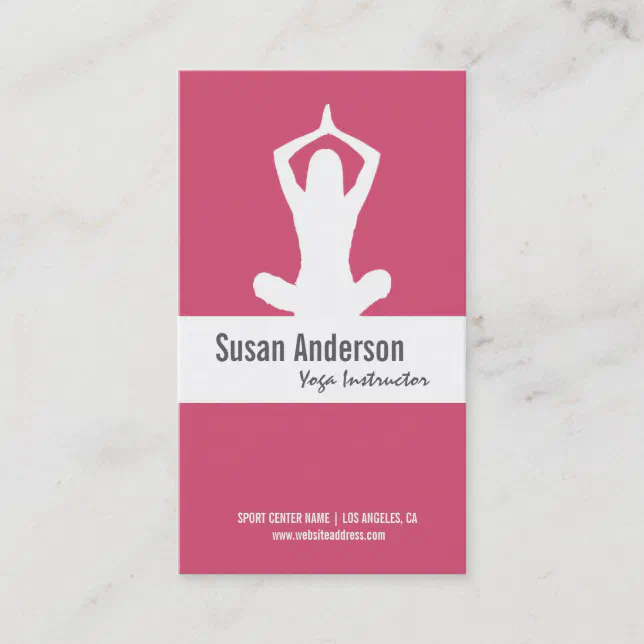 Yoga Custom Business Card | Zazzle