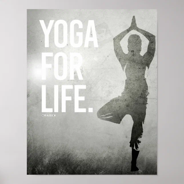 Yoga for Life - Yoga Fitness -.png Poster | Zazzle