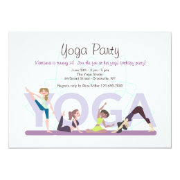 Yoga Invitations & Announcements | Zazzle