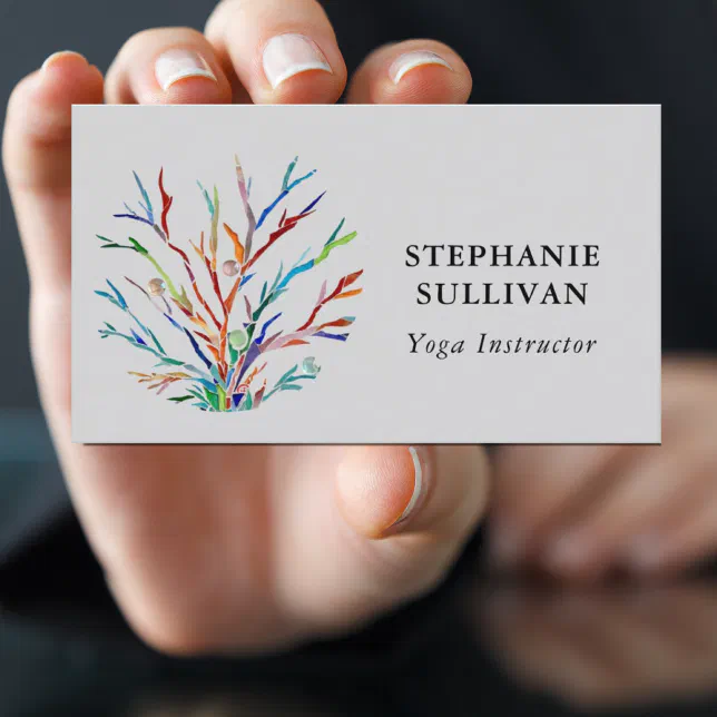 Yoga Instructor Business Card | Zazzle