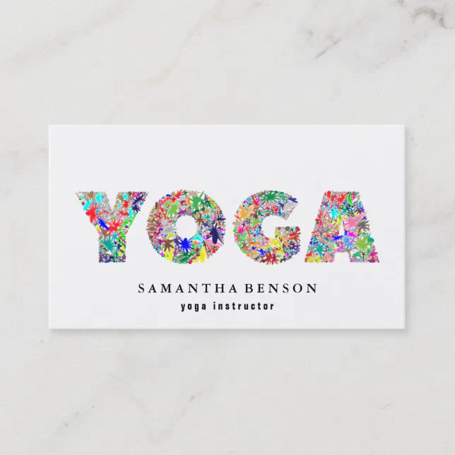 Yoga Instructor Business Card | Zazzle