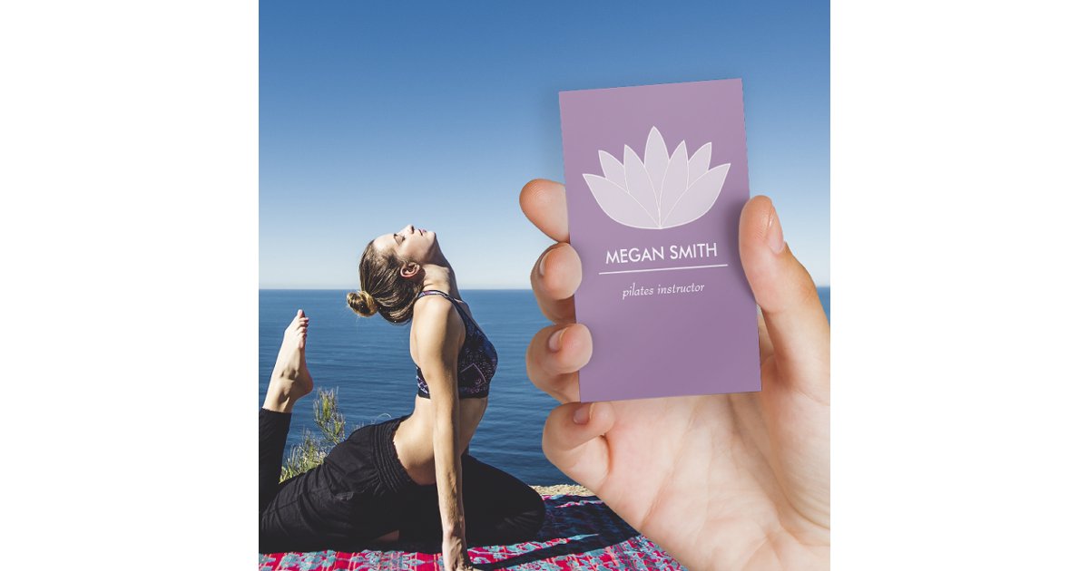 Yoga Instructor Business Card, Pilates Instructor Business Card | Zazzle