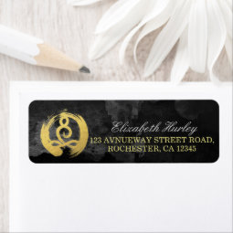 Yoga Instructor Gold Meditation Posture Zen Symbol Label | Zazzle