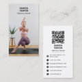 Yoga Instructor Personal Trainer Fitness Photo Business Card | Zazzle