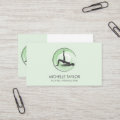 Yoga Instructor Pilates Fitness Modern Namaste Bus Business Card | Zazzle