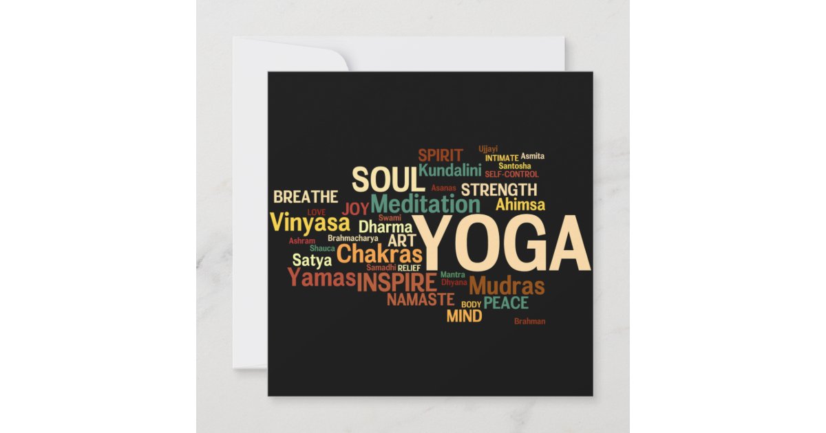 YOGA Invitation | Zazzle