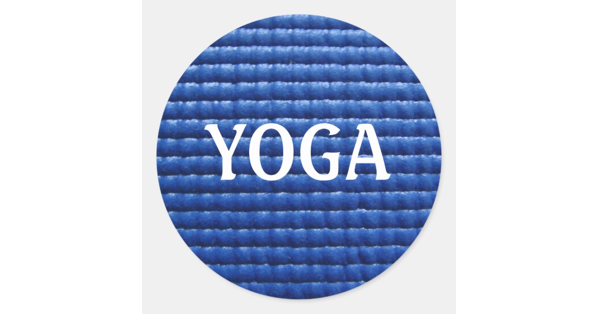 Yoga Mat Sticker | Zazzle