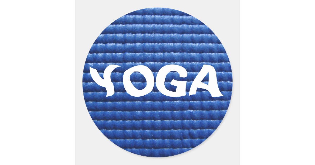 Yoga Mat Sticker | Zazzle