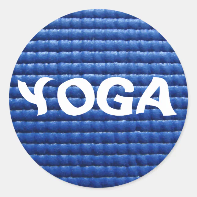 Yoga Mat Sticker | Zazzle