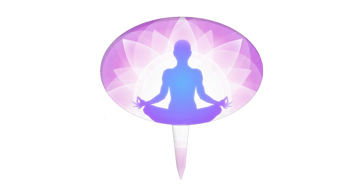 Yoga Meditation Cake Topper | Zazzle