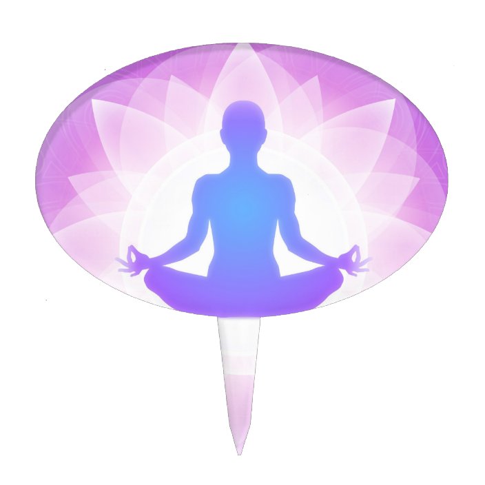 Yoga Meditation Cake Topper | Zazzle.com