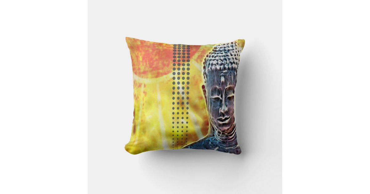 Yoga Meditation New Age Spiritual Zen Buddha Throw Pillow | Zazzle