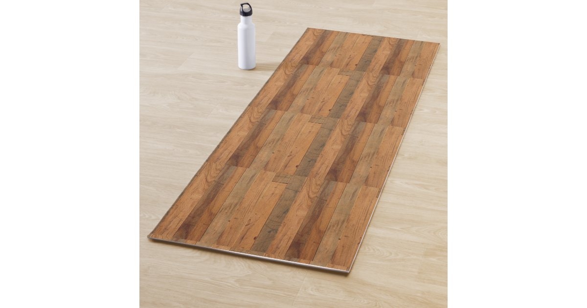 Yoga/Pilates Mat "Wood" by KeyAesthetics | Zazzle
