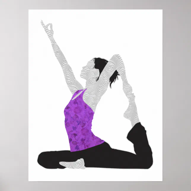 Yoga Pose Poster | Zazzle