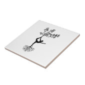 Yoga Pose Tree Roots Ceramic Photo Tile | Zazzle