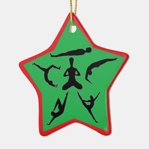 Yoga Poses - Christmas Ornaments | Zazzle