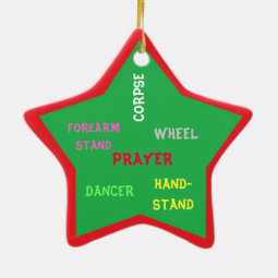 Yoga Poses - Christmas Ornaments | Zazzle