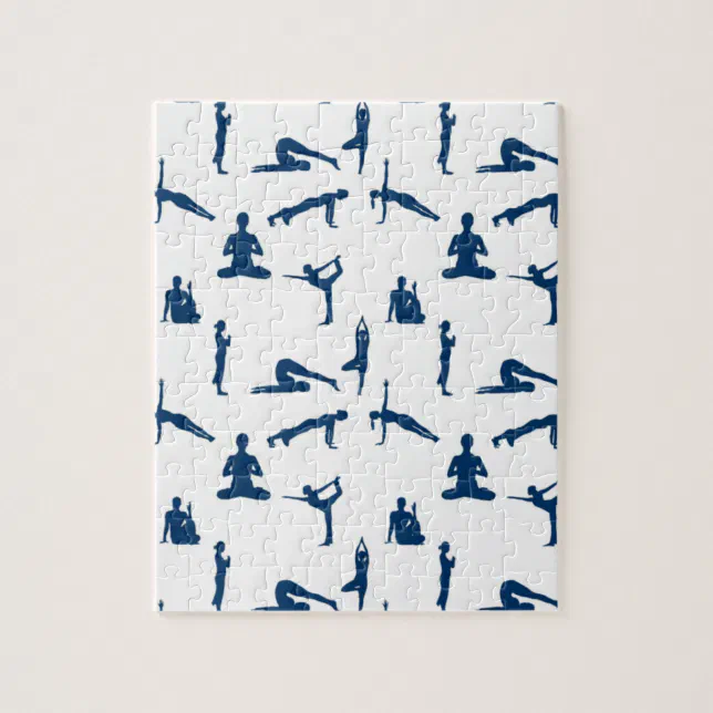 Yoga Poses Jigsaw Puzzle | Zazzle