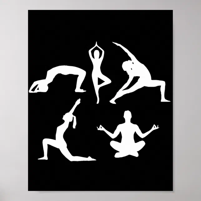 Yoga Poses Poster | Zazzle