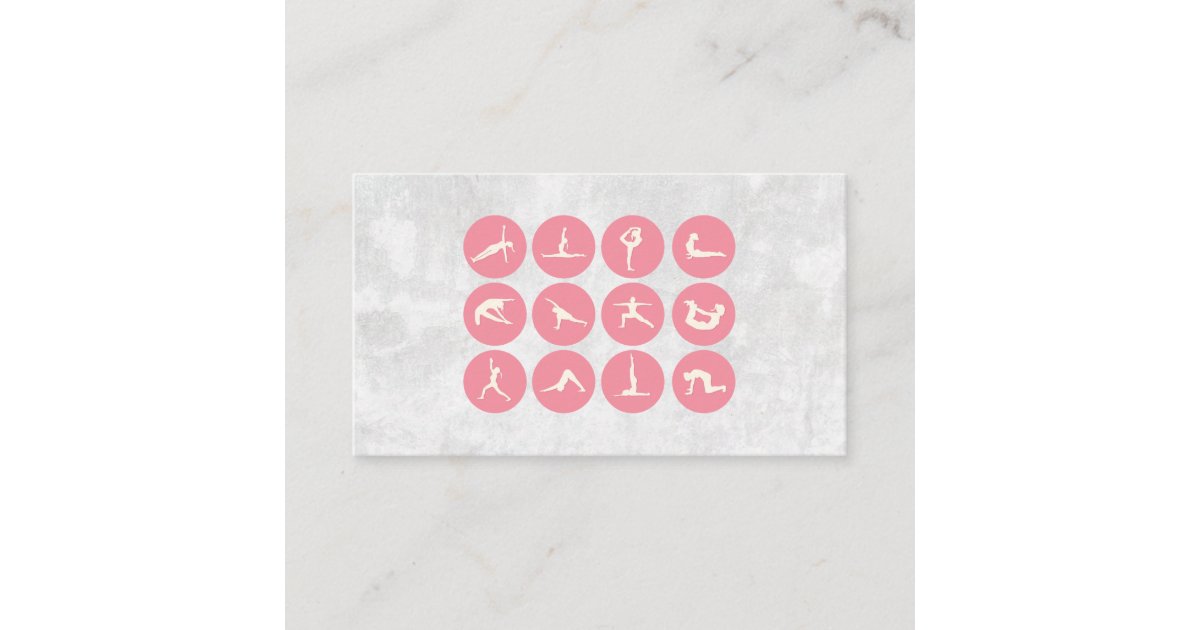 Yoga Poses | Stretching Flexibility Business Card | Zazzle