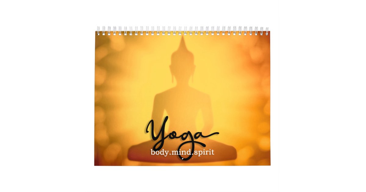 Yoga Silhouettes Wall Calendar | Zazzle