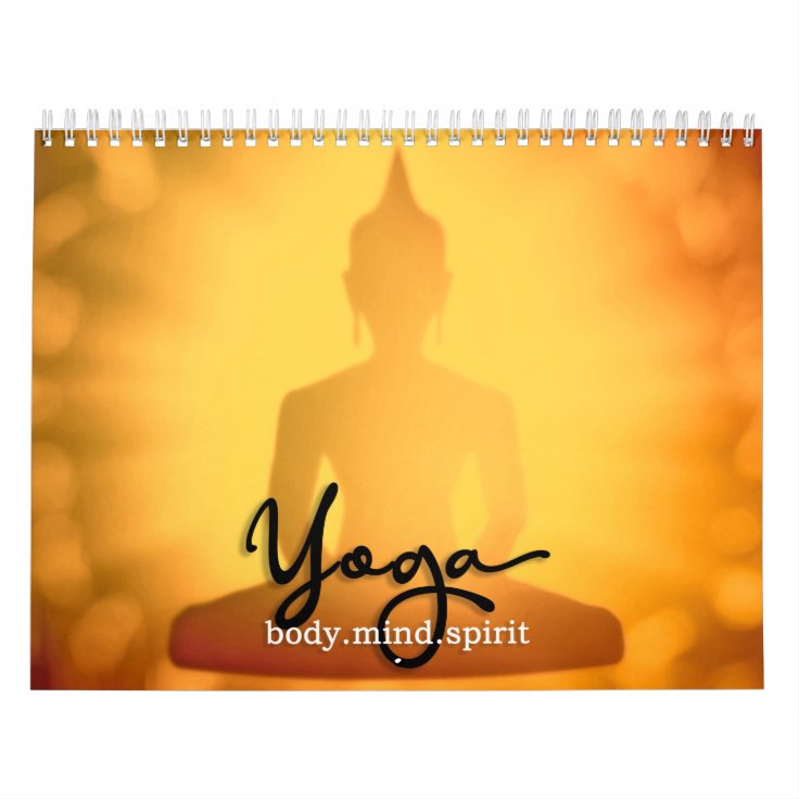 Yoga Silhouettes Wall Calendar | Zazzle