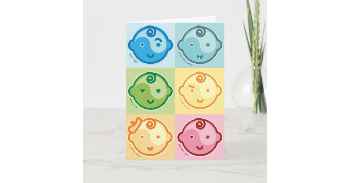 Yoga Speak Baby: All Baby Chakras Card | Zazzle