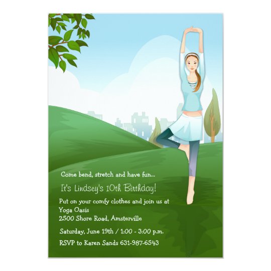 Yoga Spirit Invitation | Zazzle.com