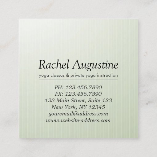 YOGA Studio Meditation Instructor Colorful Mandala Square Business Card ...