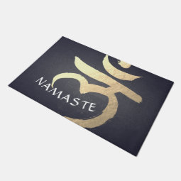 Yoga Studio Welcome Meditation Root Chakra Symbol Doormat | Zazzle