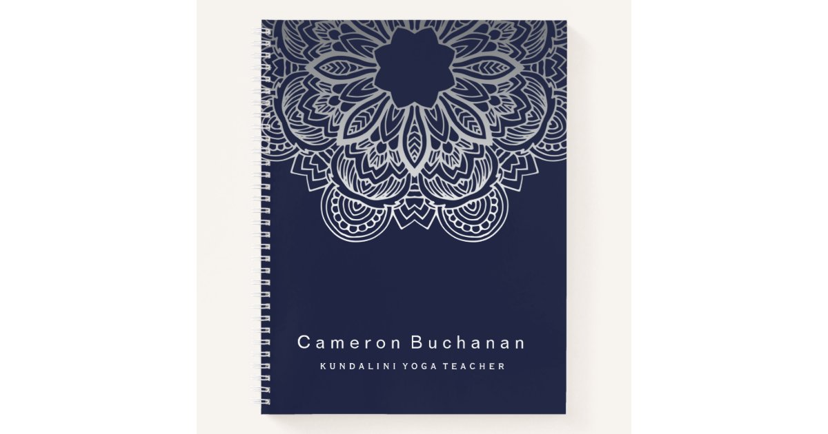 Yoga Teacher Notebook | Zazzle