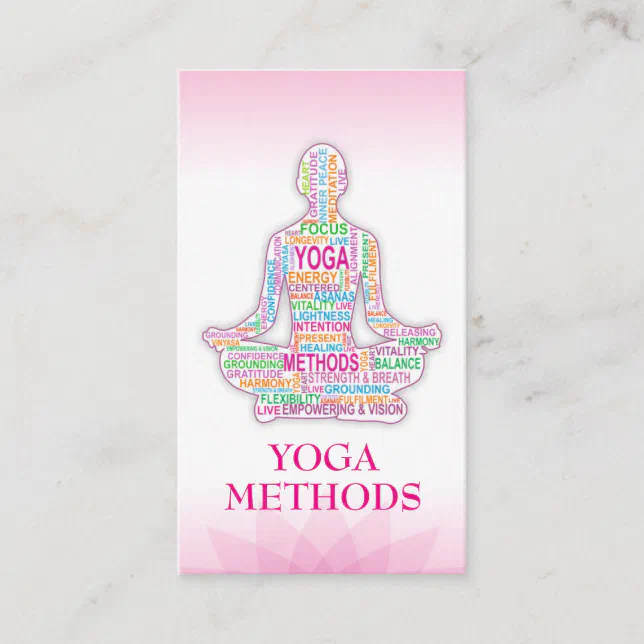 YOGA trainer Business Card | Zazzle