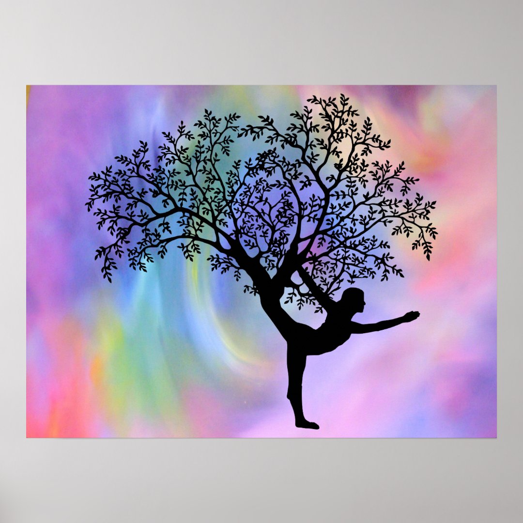 Yoga tree of life Poster | Zazzle